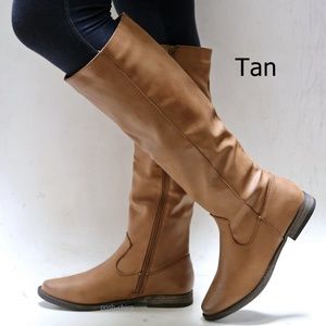 Shoes | New Camel Tan Western Knee High Riding Boots | Poshmark